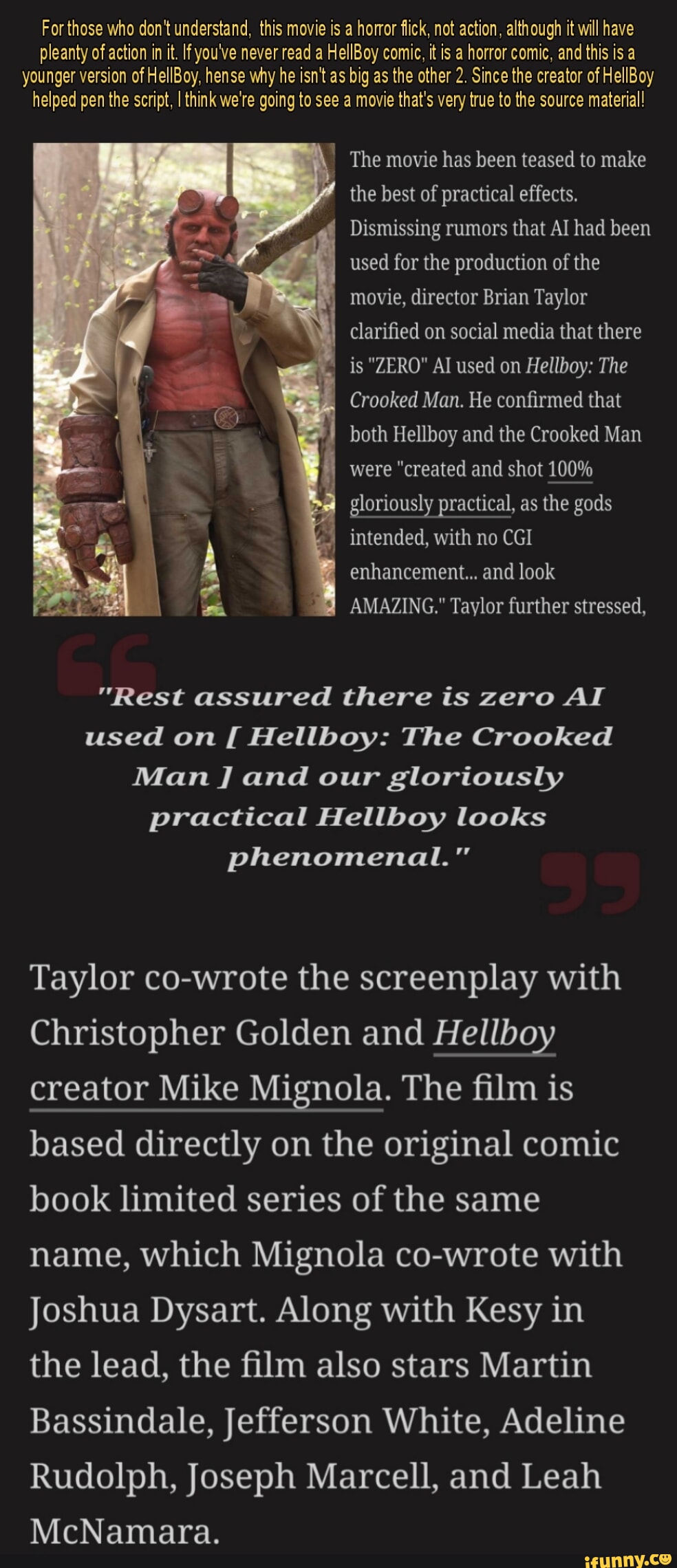 Hellboy memes. Best Collection of funny Hellboy pictures on iFunny