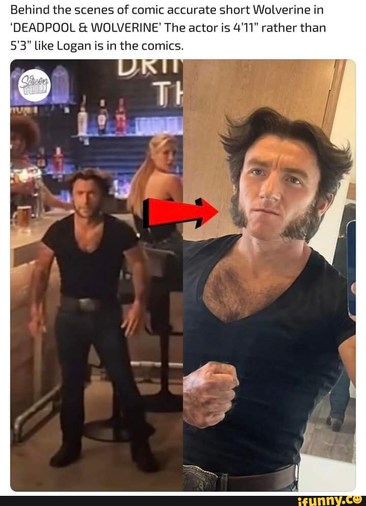 Behind the scenes of comic accurate short Wolverine in 'DEADPOOL ...