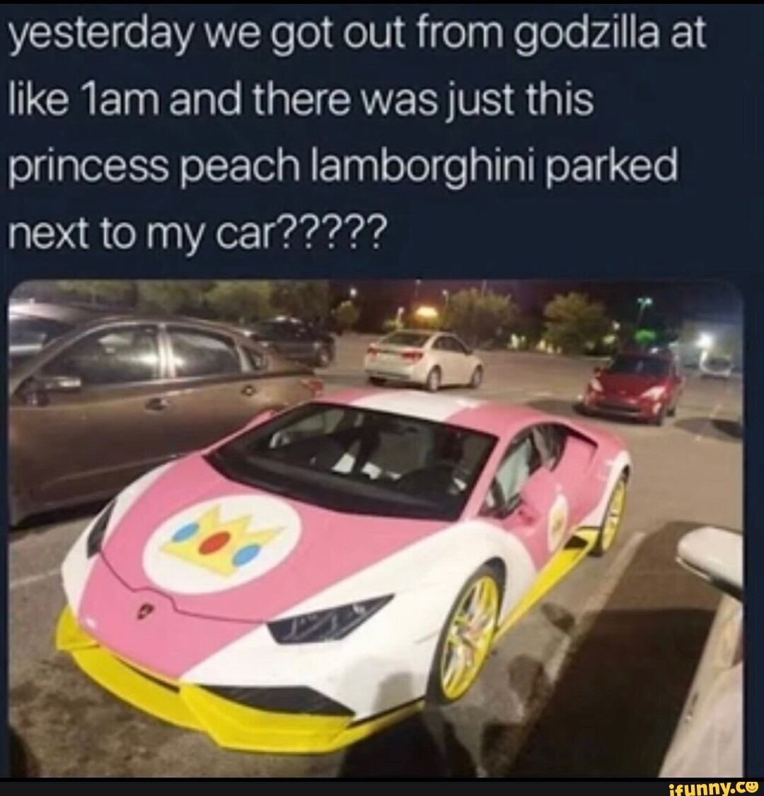 Yesterday we got out from godzilla at like lam and there was just this ...