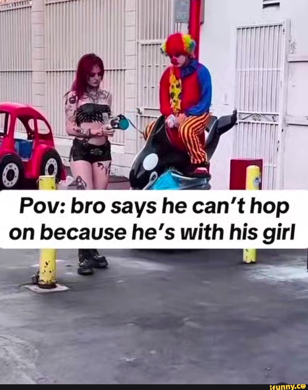 Pov: bro says he can't hop on because he's with his girl - iFunny
