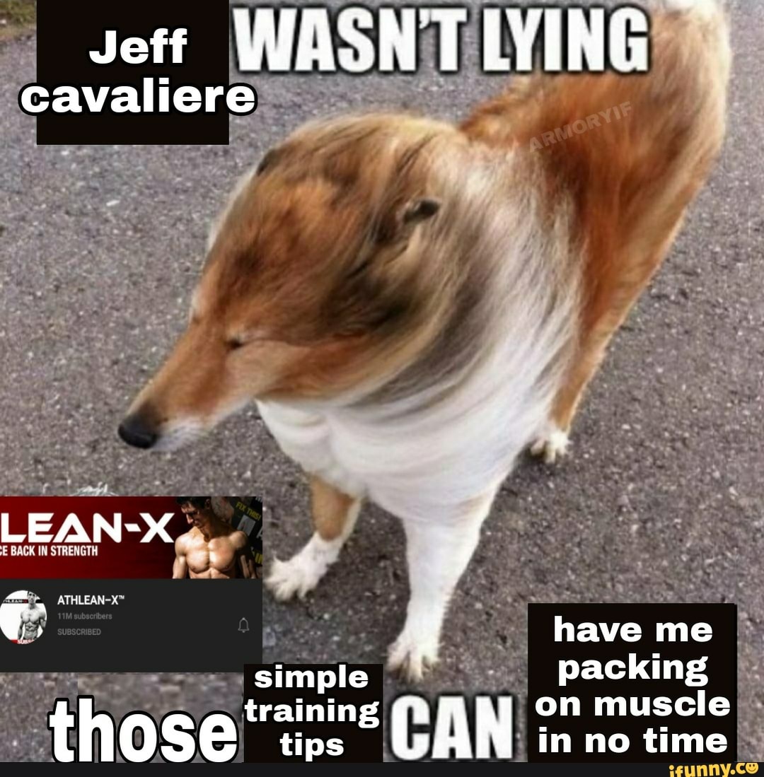Cavaliere LEAN-X.. simple have me training, on muscle tho ose tips CAN ...