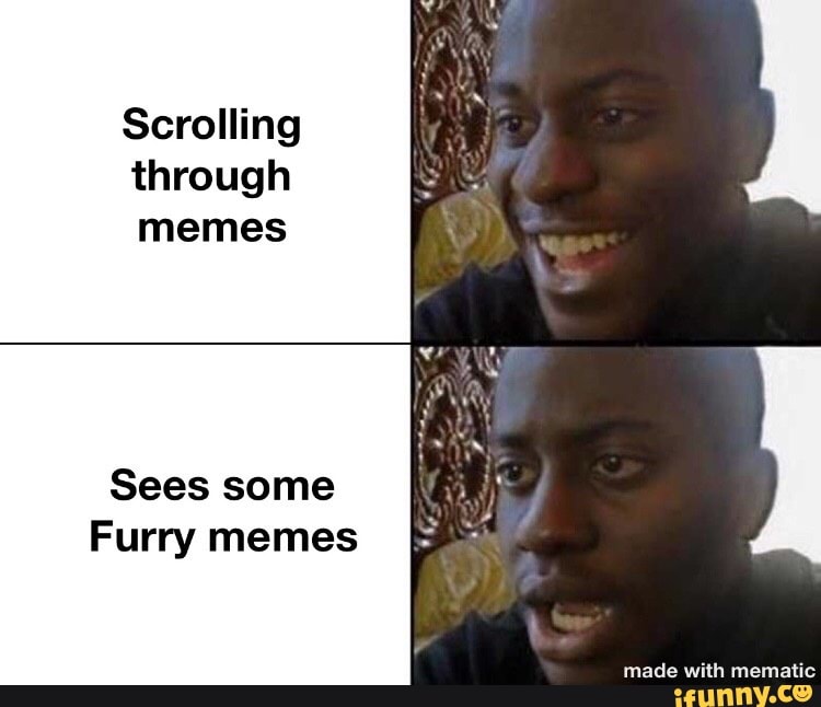 Scrolling through memes Sees some Furry memes made with mamatic - iFunny