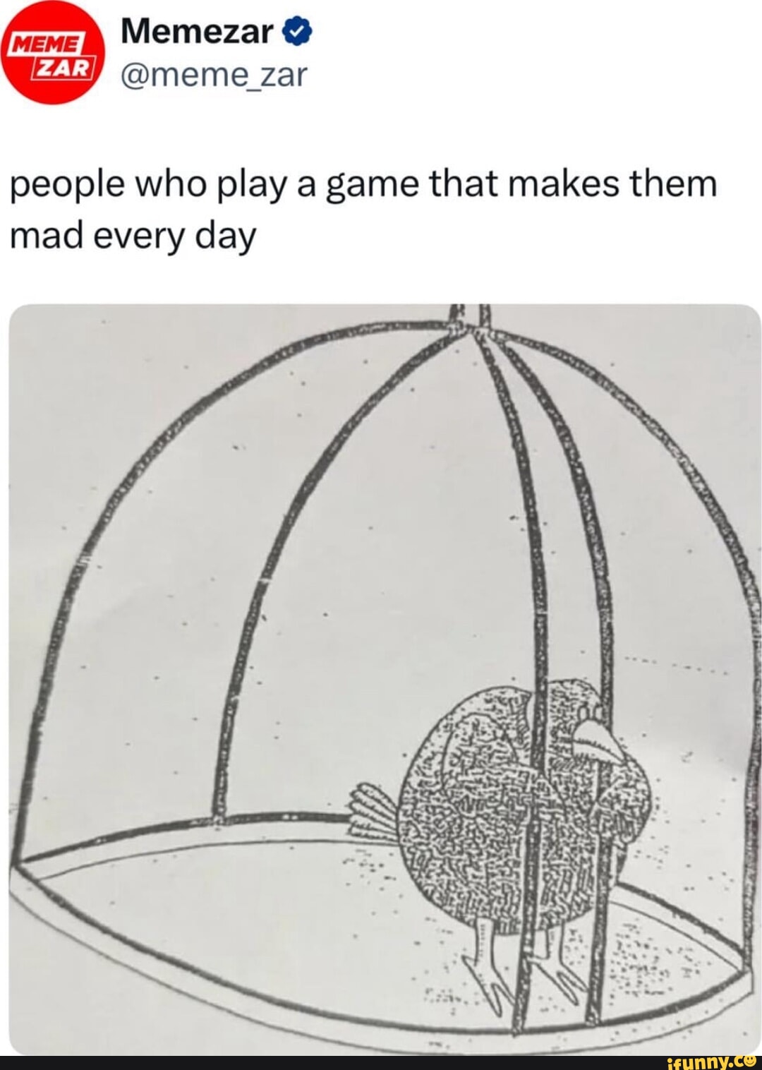 (MEME Memezar @ @meme zar people who play a game that makes them mad ...
