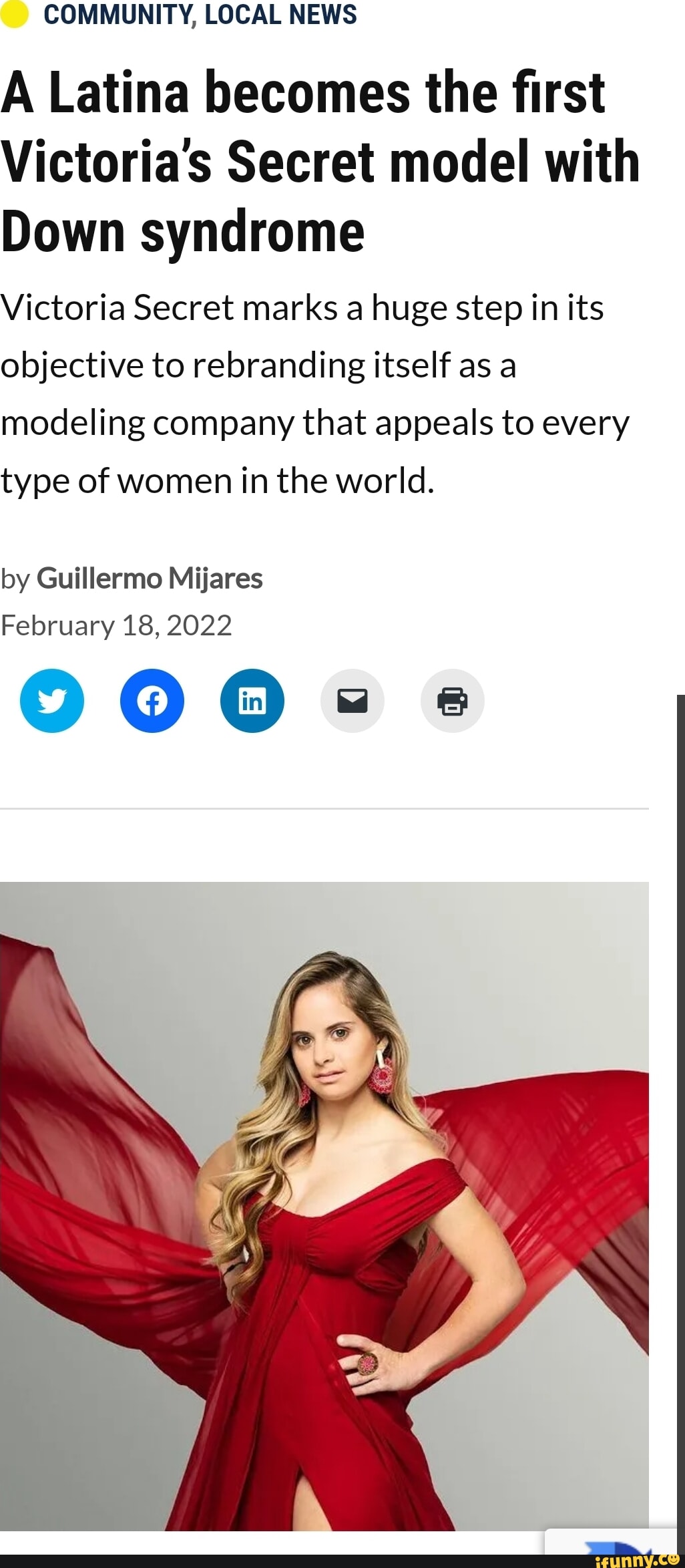 COMMUNITY, LOCAL NEWS A Latina becomes the first Victoria's Secret ...