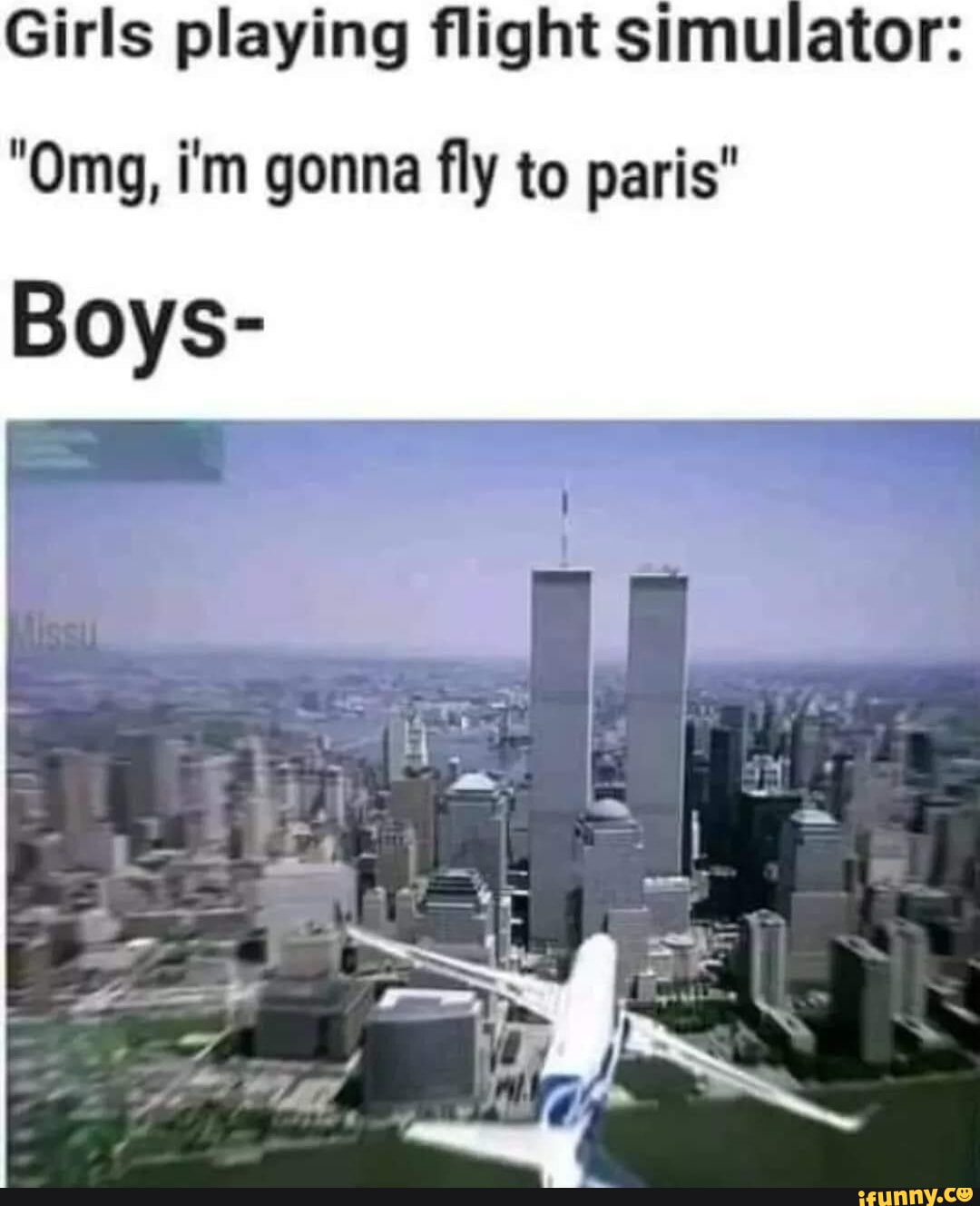 Girls playing flight simulator: "Omg, i'm gonna fly to paris" Boys ...