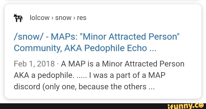 /snow/ - MAPS: "Minor Attracted Person" Community, AKA Pedophile Echo ...