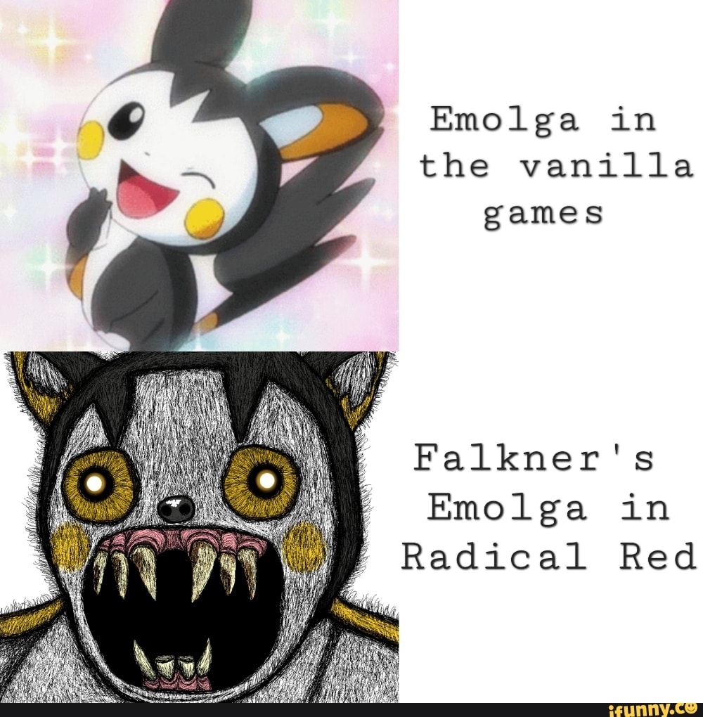 Ga in the vanilla games Falkner's Emolga in Radical Red - iFunny