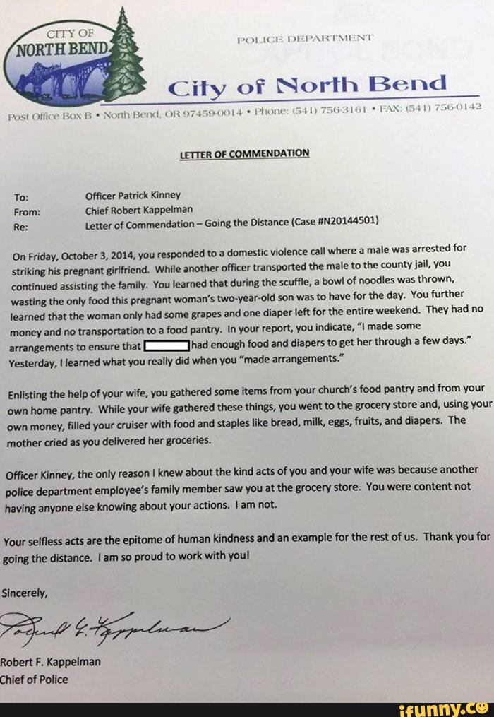 Letter from the Chief - DEPARTMENT CITY OF POLICE City of North Bend ...