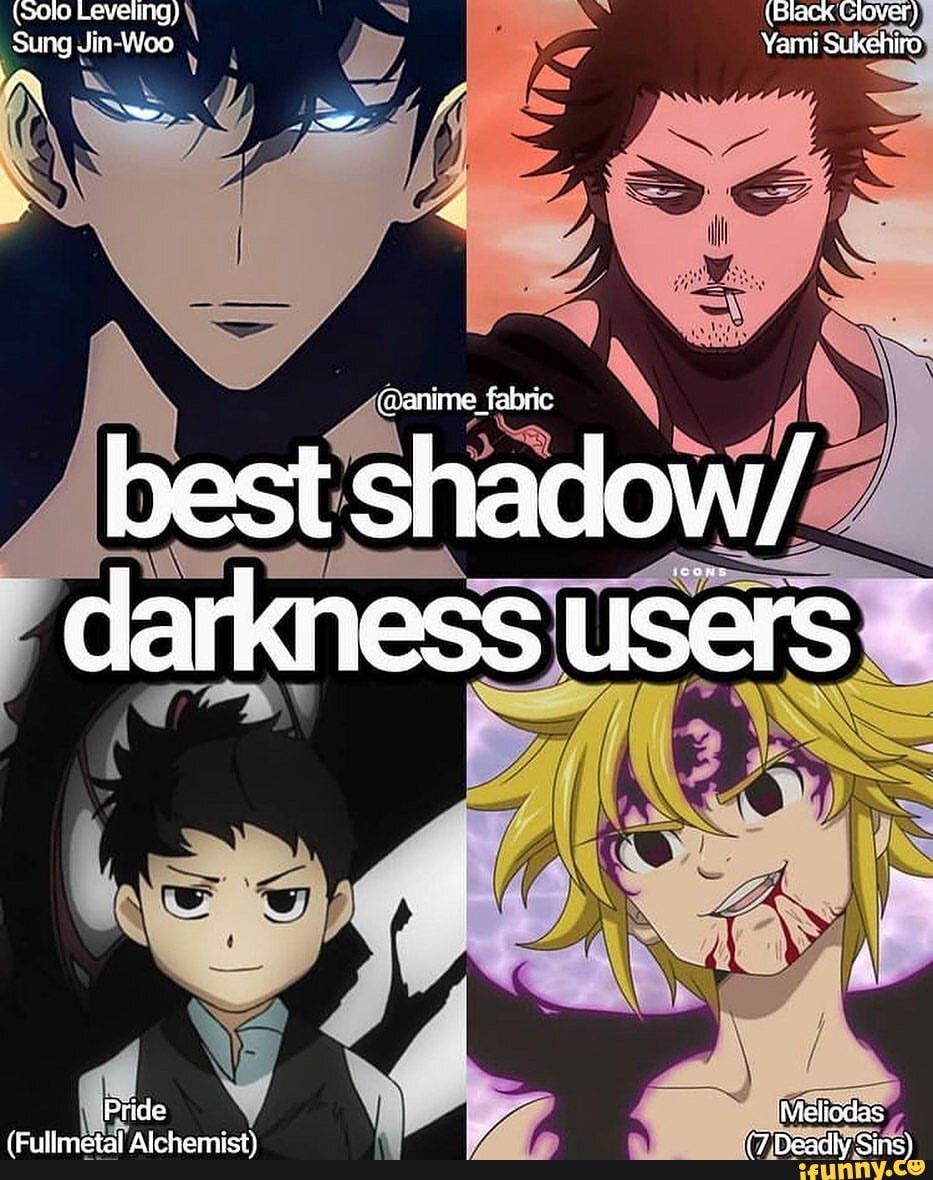 (Solo Leveiing) (Black Glover} Sung Jin-Weo Yami Sukehiro @anime_fabric ...
