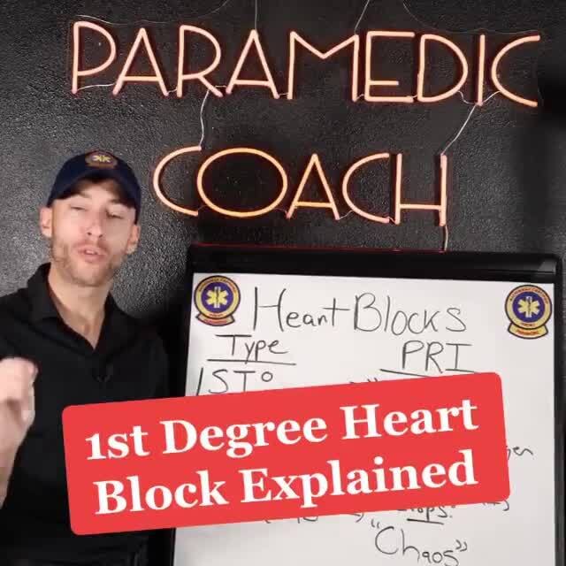 PARAMEDIC COACH Type ist Degree Heart Block Explained - )