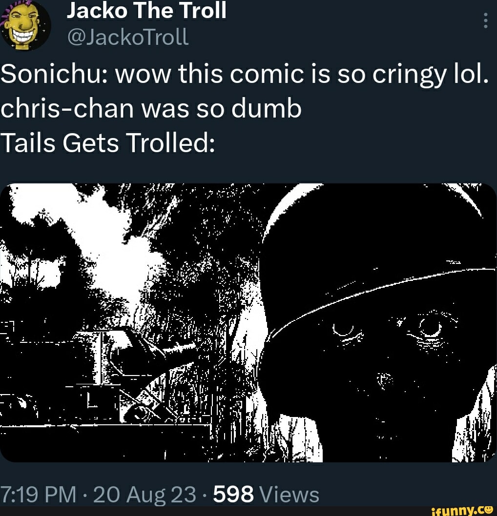 Jacko The Troll Sonichu: wow this comic is so cringy lol. chris-chan ...