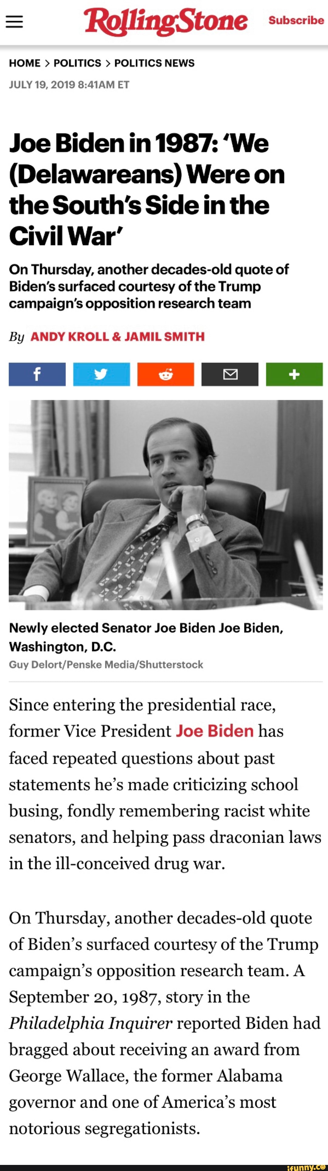 Rolling Stone Creed st HOME POLITICS POLITICS NEWS JULY 19, 2019 8:41AM ...