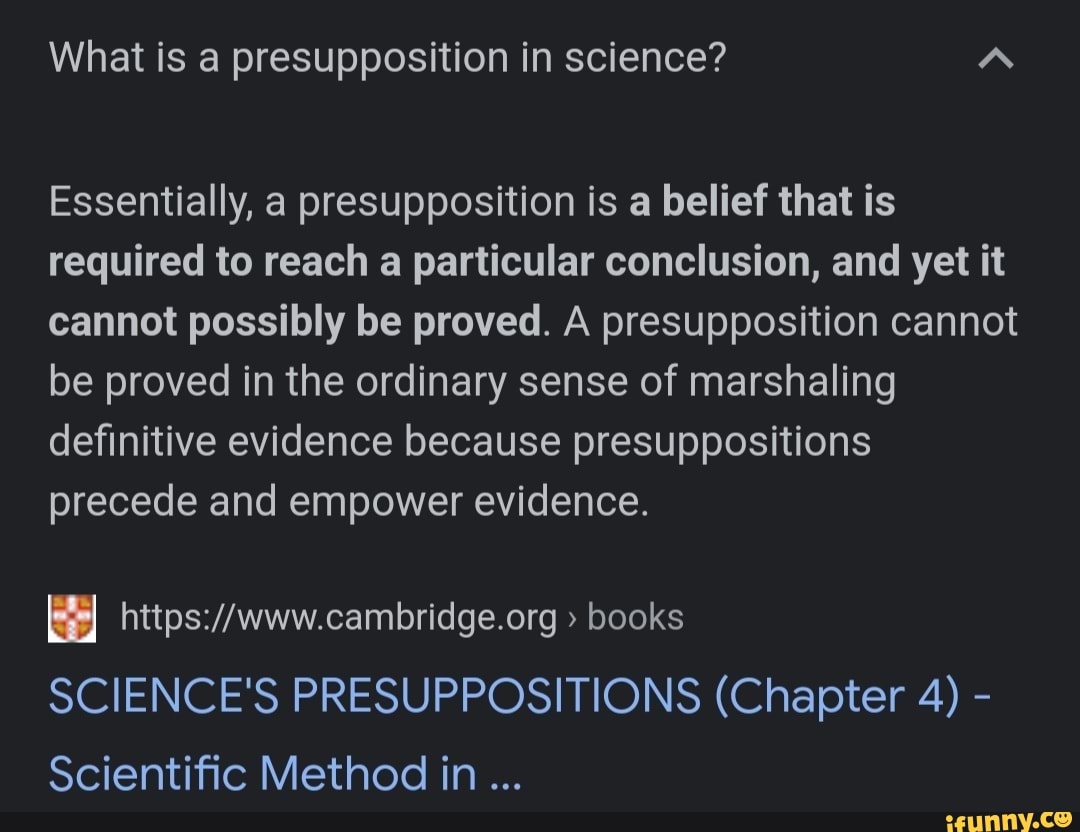 Presupposition memes. Best Collection of funny Presupposition pictures ...