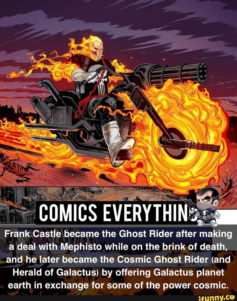 COMICS Frank Castle became the Ghost Rider after making a deal with ...