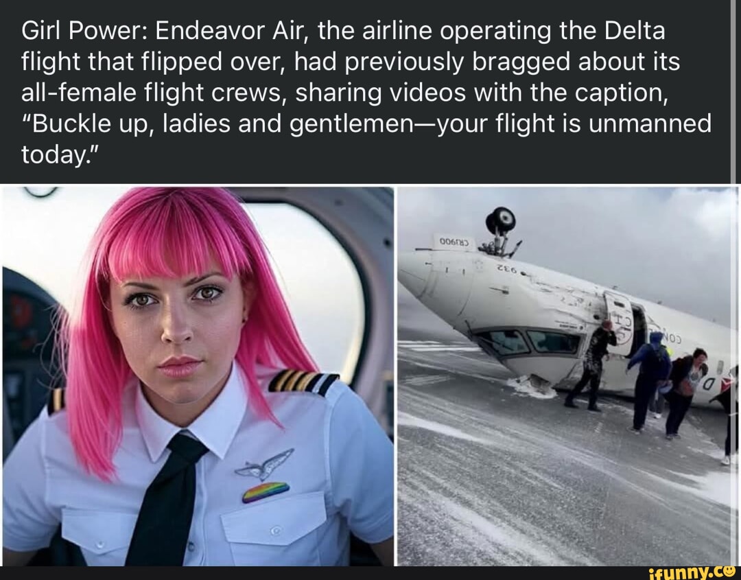 Girl Power: Endeavor Air, the airline operating the Delta flight that ...