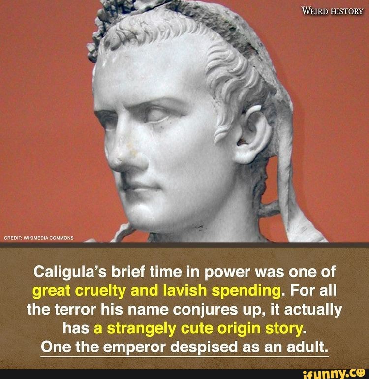 WEIRD HISTORY Caligula's brief time in power was one of great cruelty ...