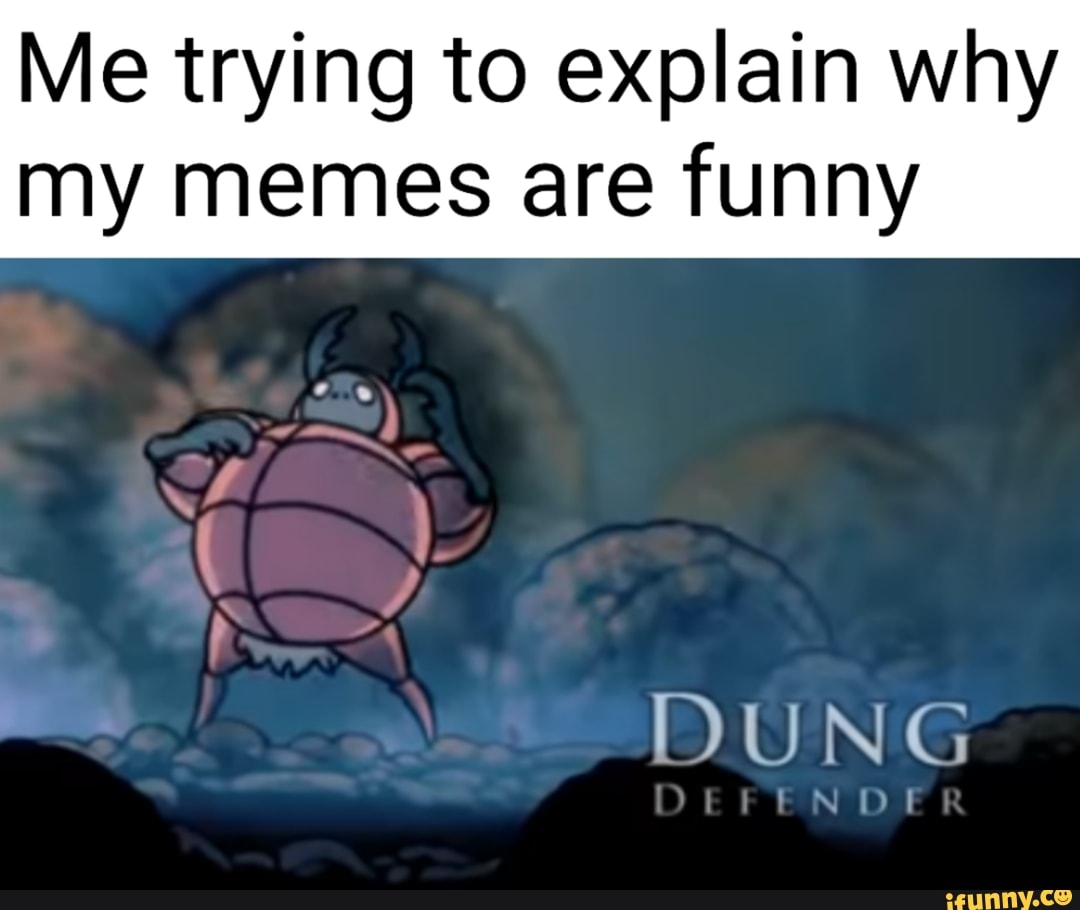 Me trying to explain why my memes are funny DUNG - iFunny