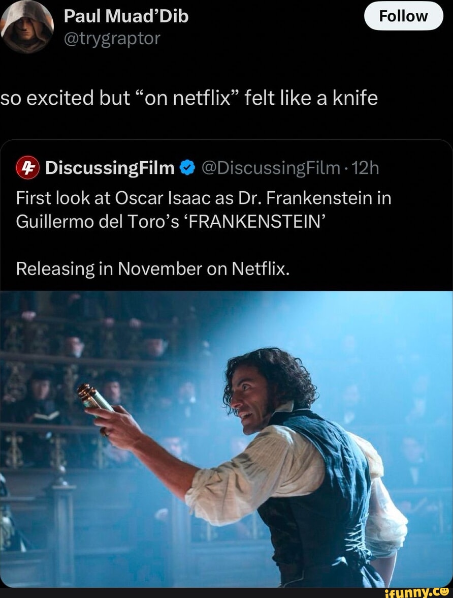 Paul Muad'Dib so excited but "on netflix" felt like a knife First look ...