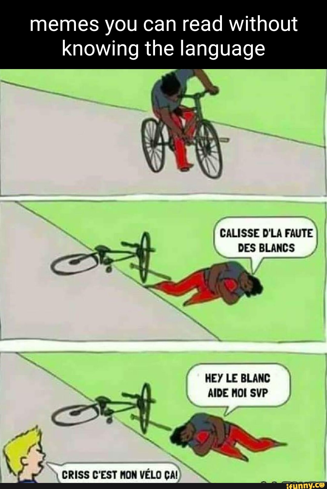 Memes you can read without knowing the language (c CALISSE D'LA FAUTE I ...