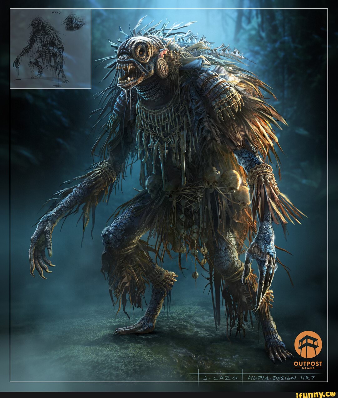 (image source: Javier Lazo, concept art for SOS) A Hupia is usually ...