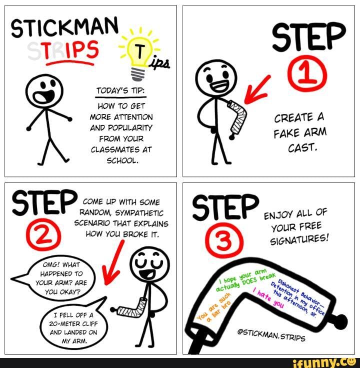 STICKMAN TRIPS G) TODAY'S HOW TIP: TO GET HOW GeT MORE ATTENTION CREATE ...