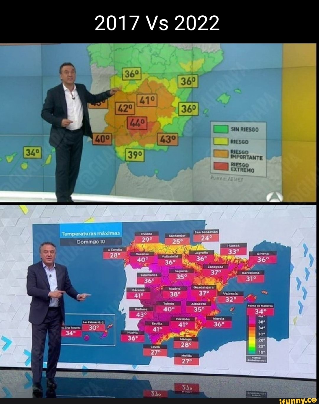 2017 Vs 2022 SIN RIESGO RIESGO RIESGO IMPORTANTE RIESGO EXTREMO - iFunny