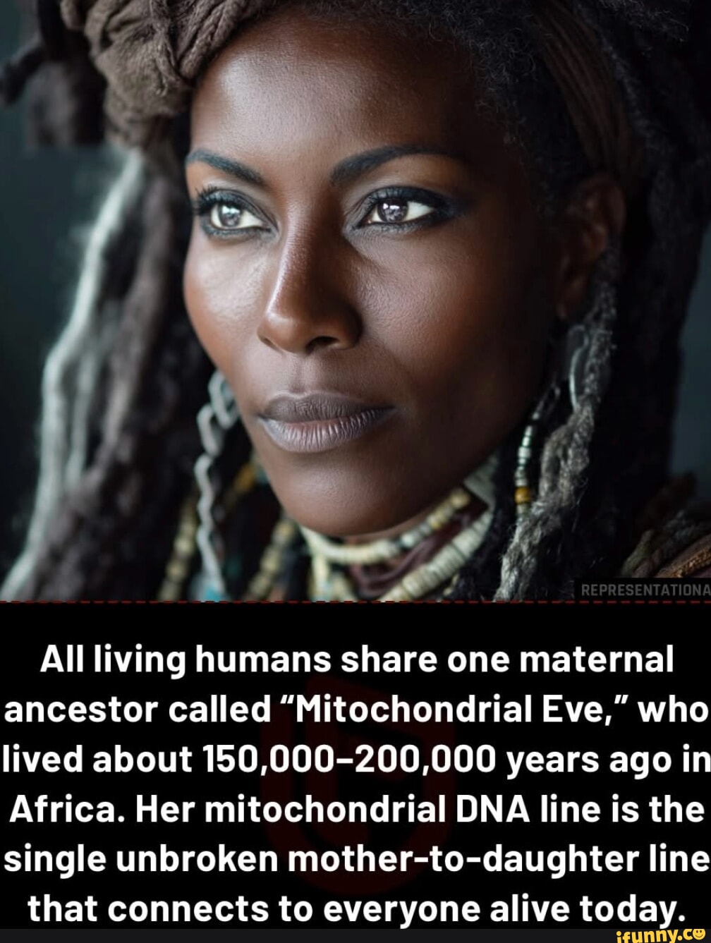 All living humans share one maternal ancestor called "Mitochondrial Eve ...