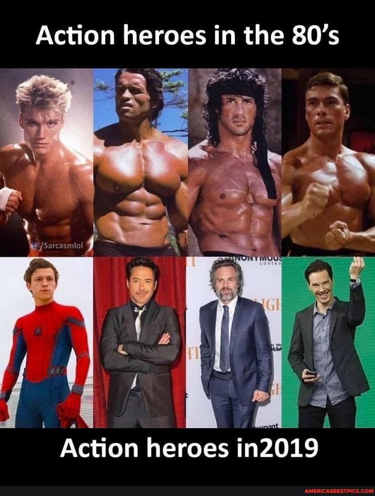 Action heroes in the 80's Action heroes in2019 - America’s best pics ...