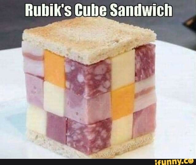 Rubik's Cube Sandwich - iFunny