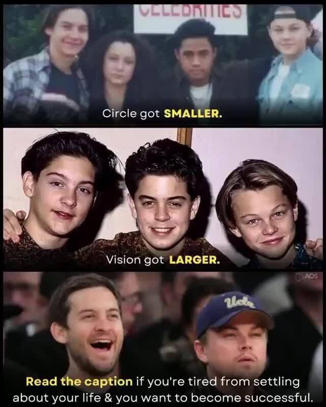 Circle got SMALLER. Vision got LARG Read the caption if you're tired ...