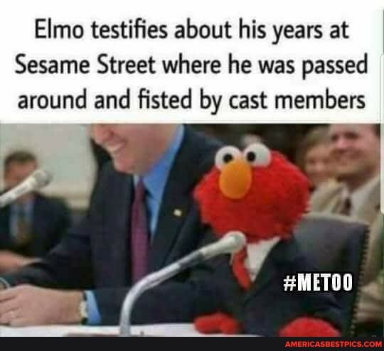 Elmo testifies about his years at Sesame Street where he was passed ...