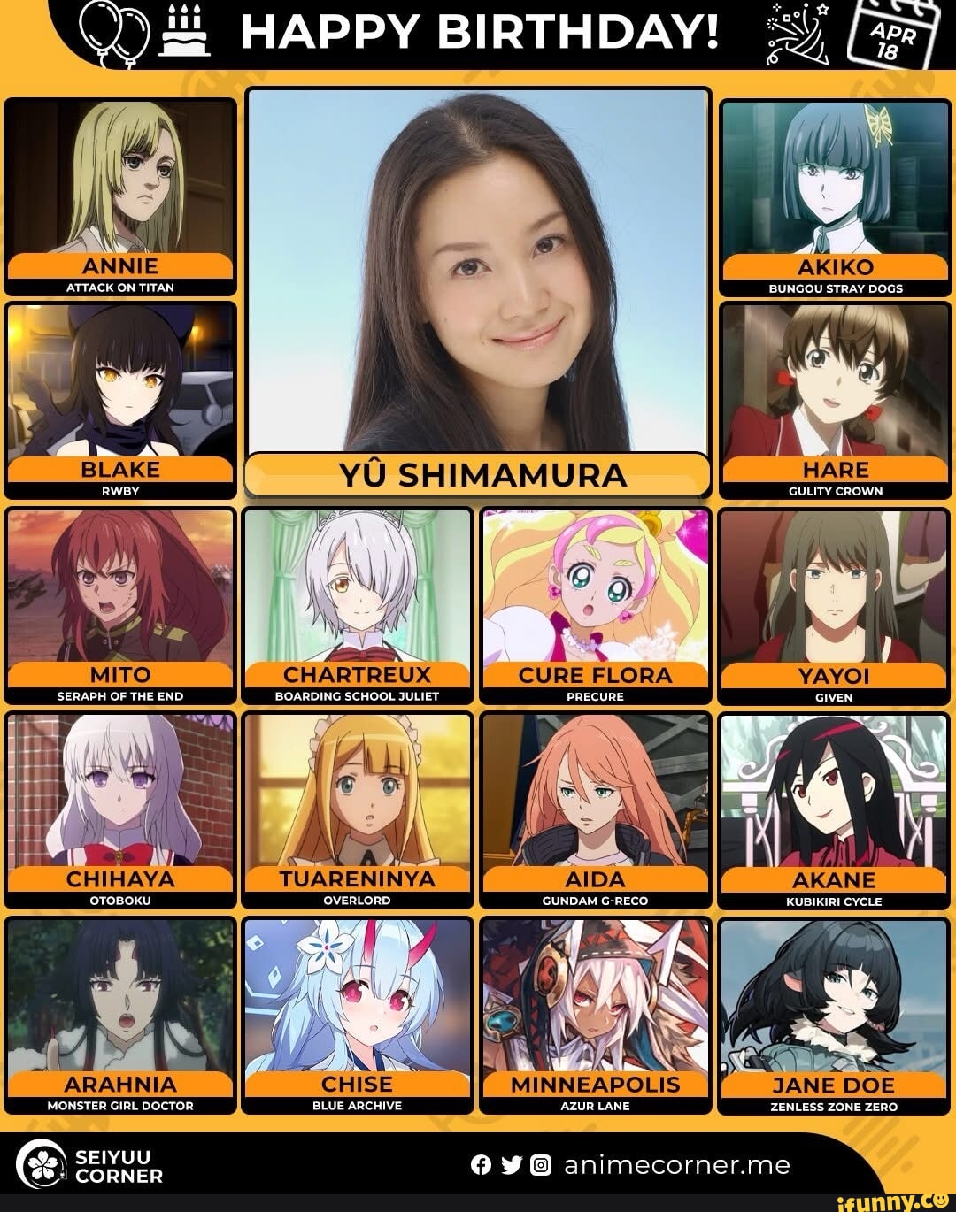 HAPPY BIRTHDAY! YO SHIMAMURA HARE OTOBOKU MONSTER GIRL DOCTOR SEIYUU ...