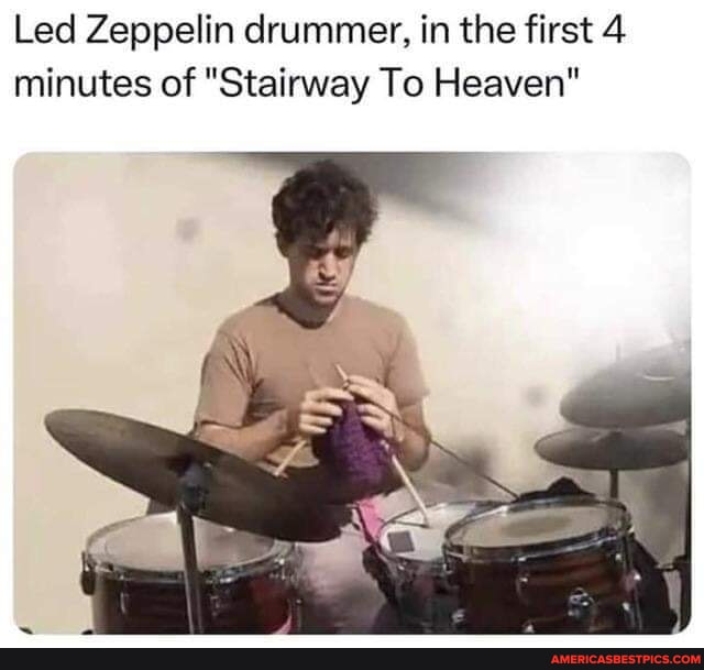 Led Zeppelin drummer, in the first 4 minutes of "Stairway To Heaven ...