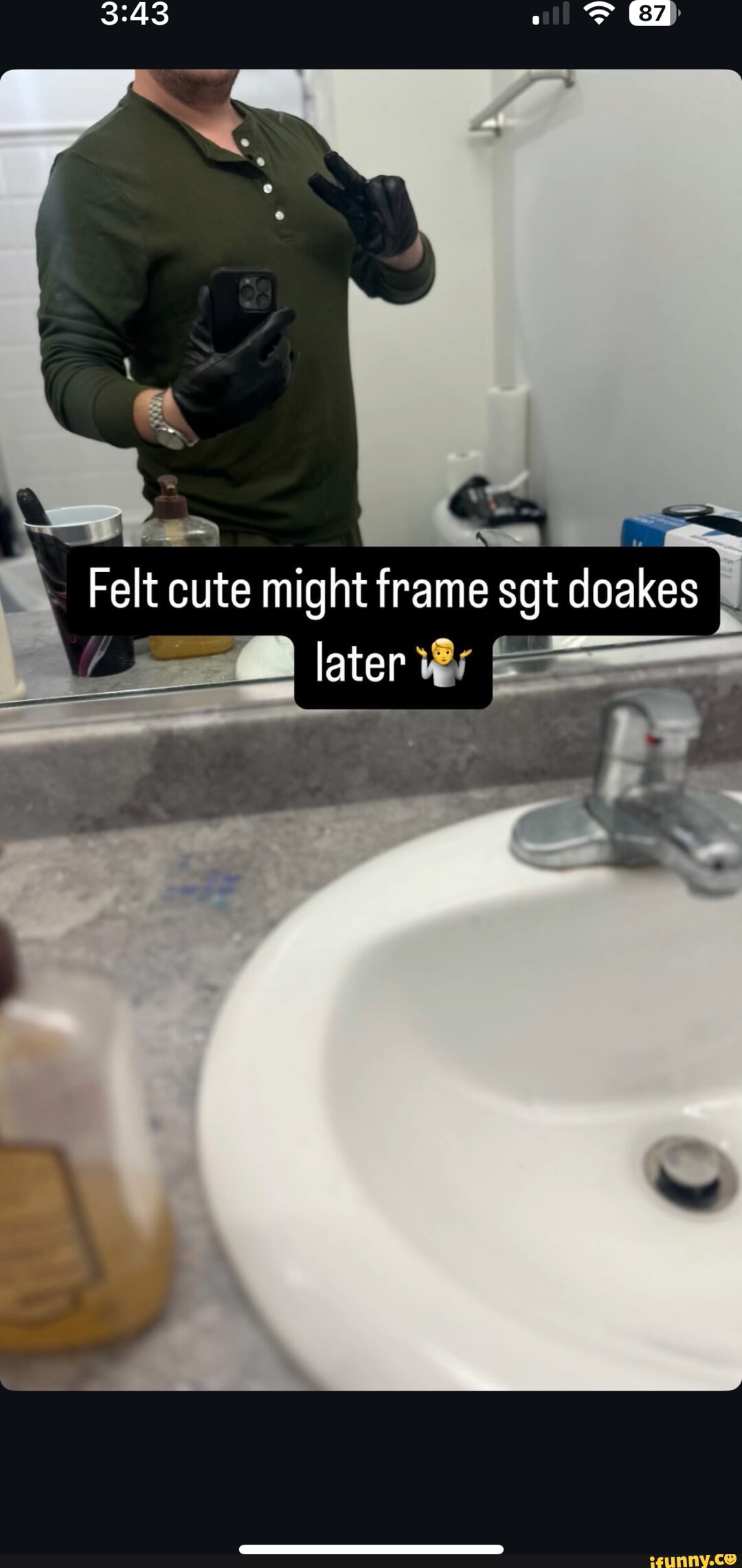 Felt cute might frame sgt doakes later - iFunny