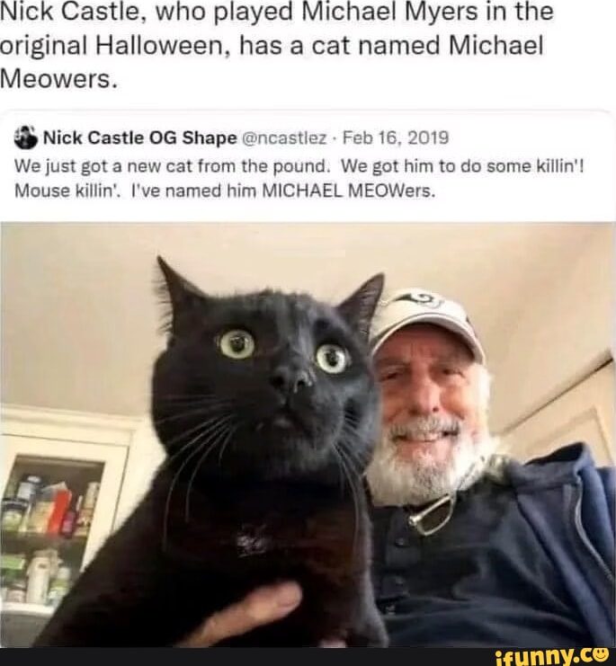 Nick Castle, who played Michael Myers tn the original Halloween, has a ...