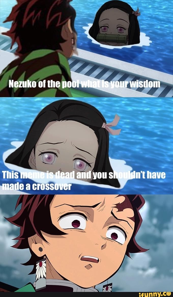 Nezuko of the pool what is your wisdom This meme is dead and you ...