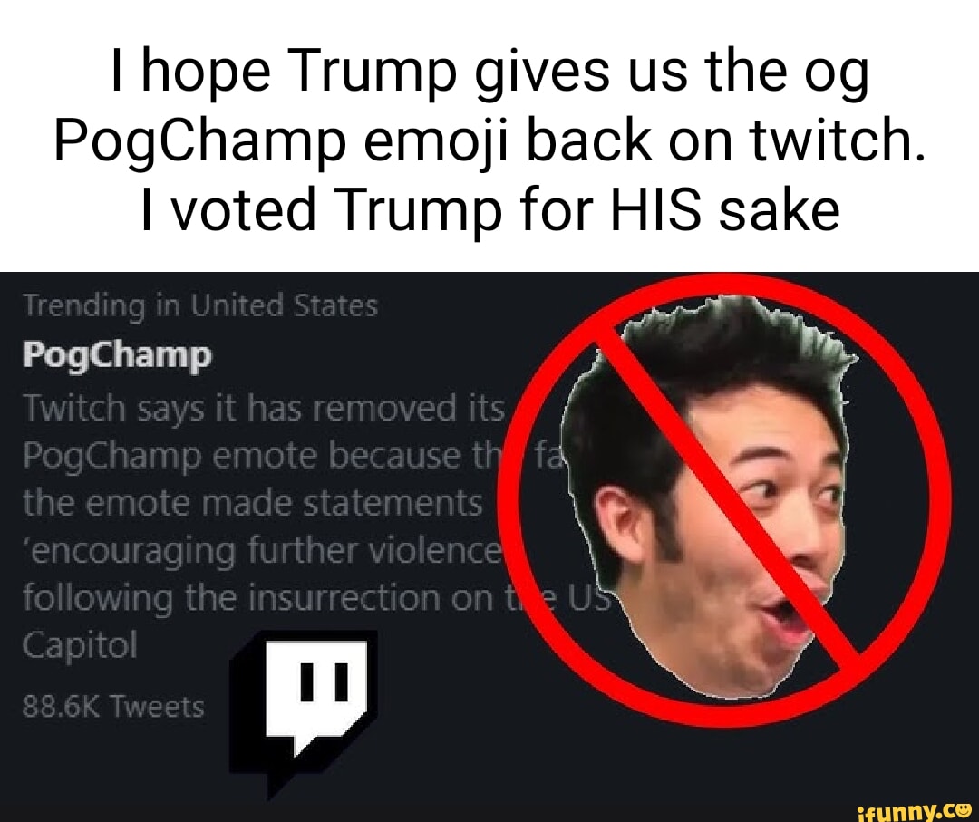 Pogchamp memes. Best Collection of funny Pogchamp pictures on iFunny
