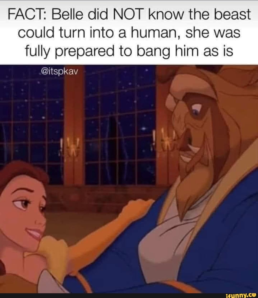 FACT: Belle did NOT know the beast could turn into a human, she was ...