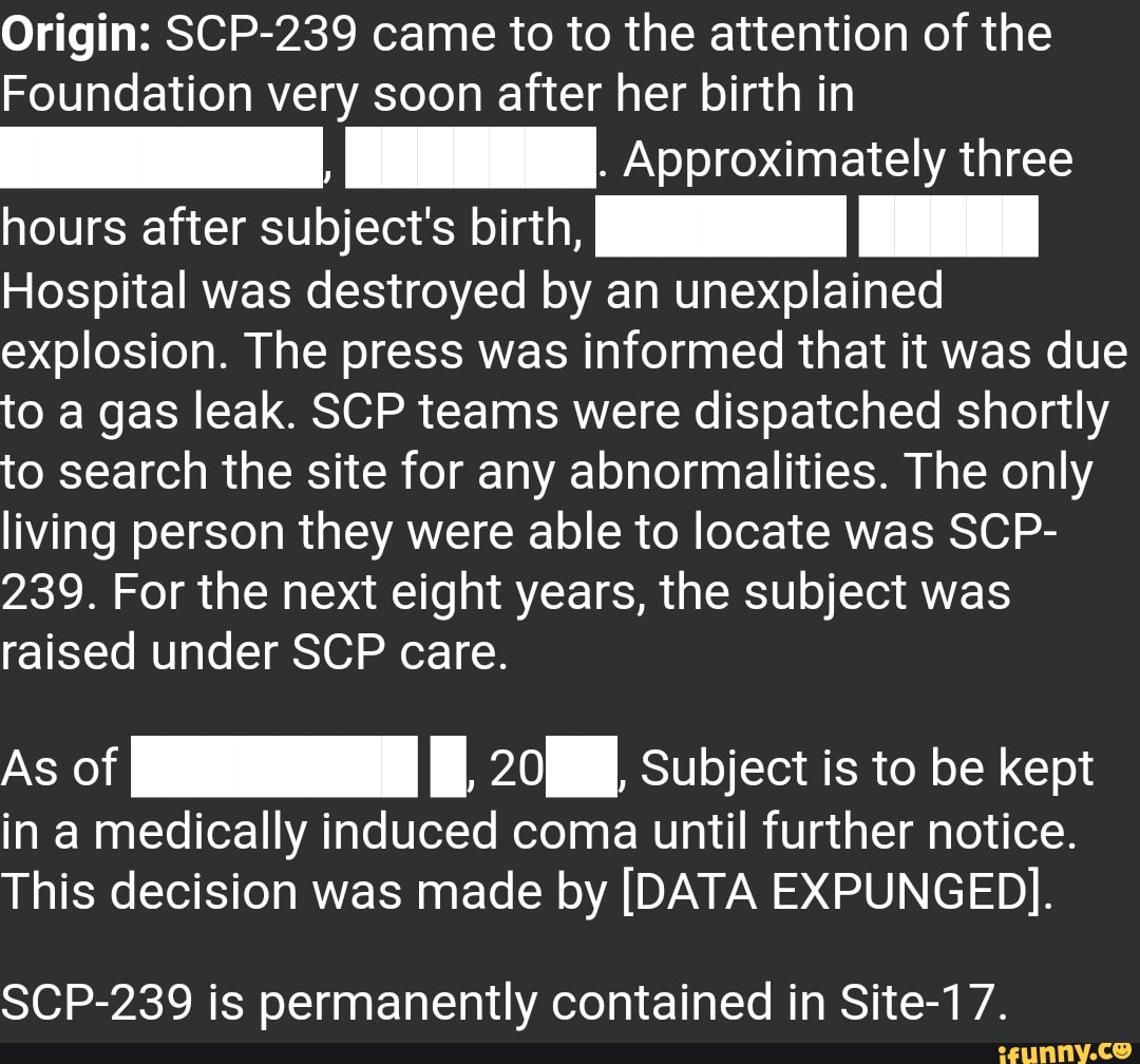 Scp239 memes. Best Collection of funny Scp239 pictures on iFunny