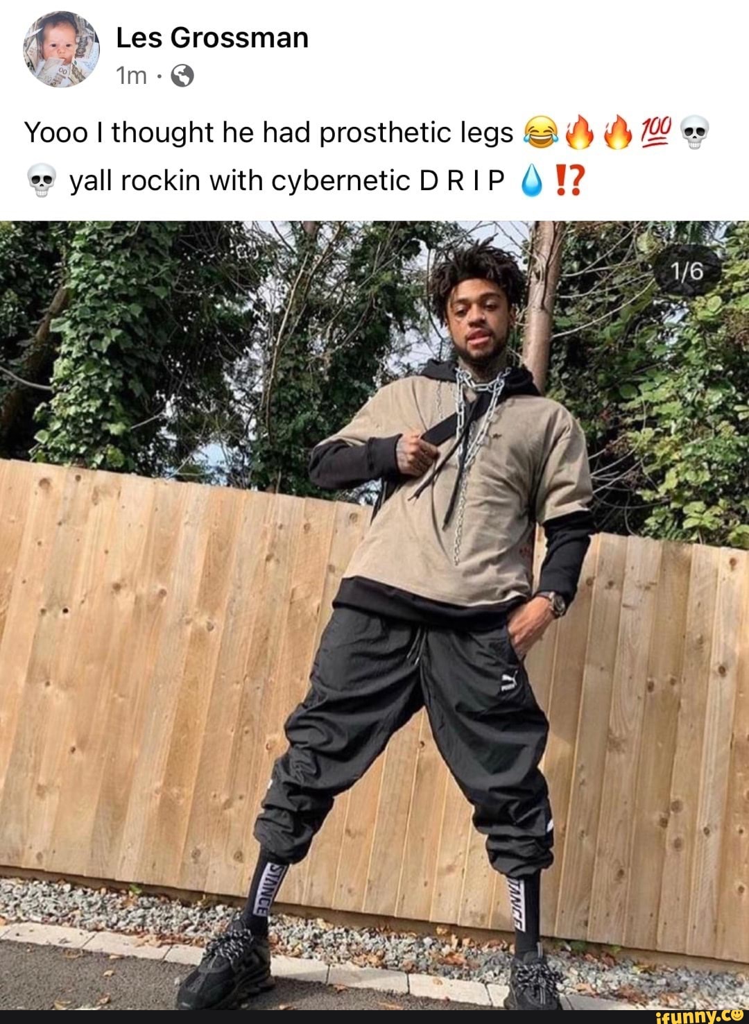 Les Grossman Yooo I thought he had prosthetic legs 100 yall rockin with ...