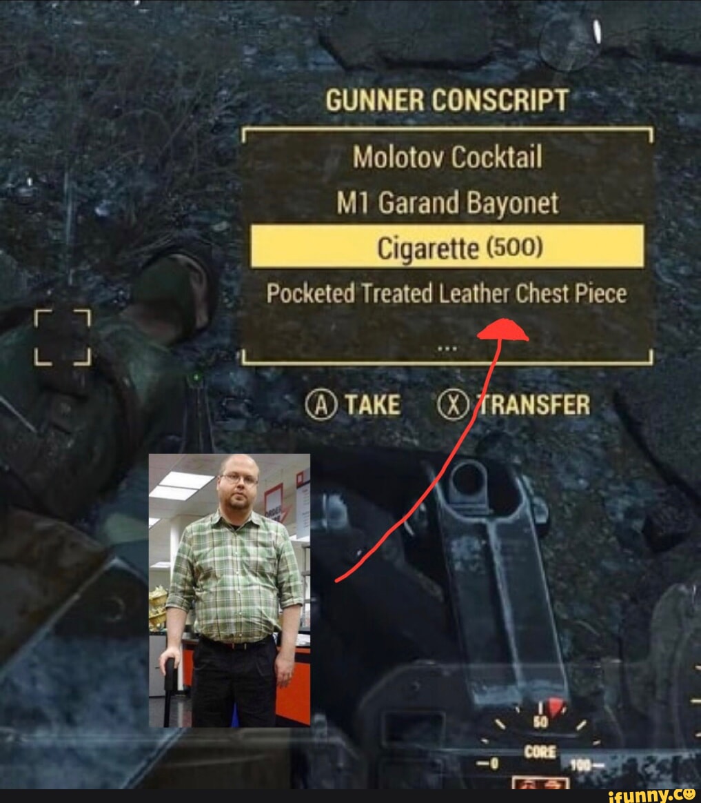 GUNNER CONSCRIPT Molotov Cocktail Garand Bayonet Cigarette Gao ...