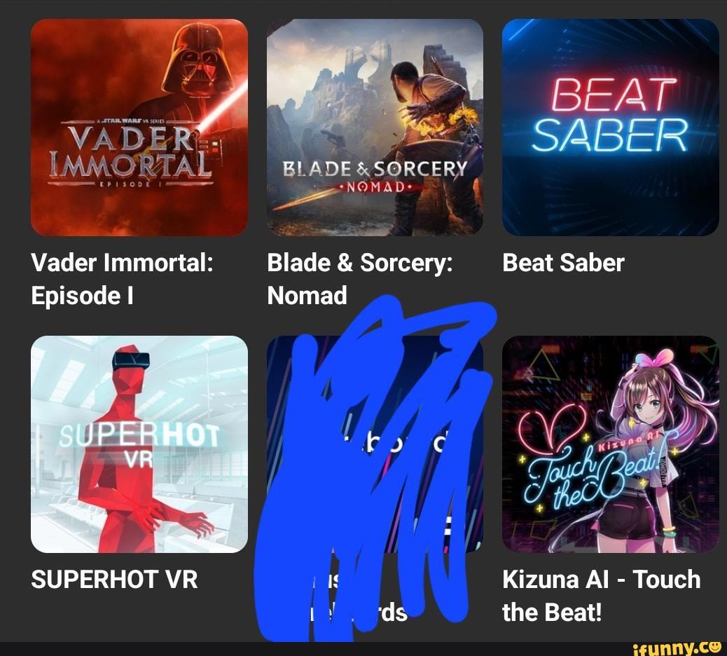 BEAT SABER BLADE &SORCERY -NOMAD- VA REAL Vader Immortal: Blade ...