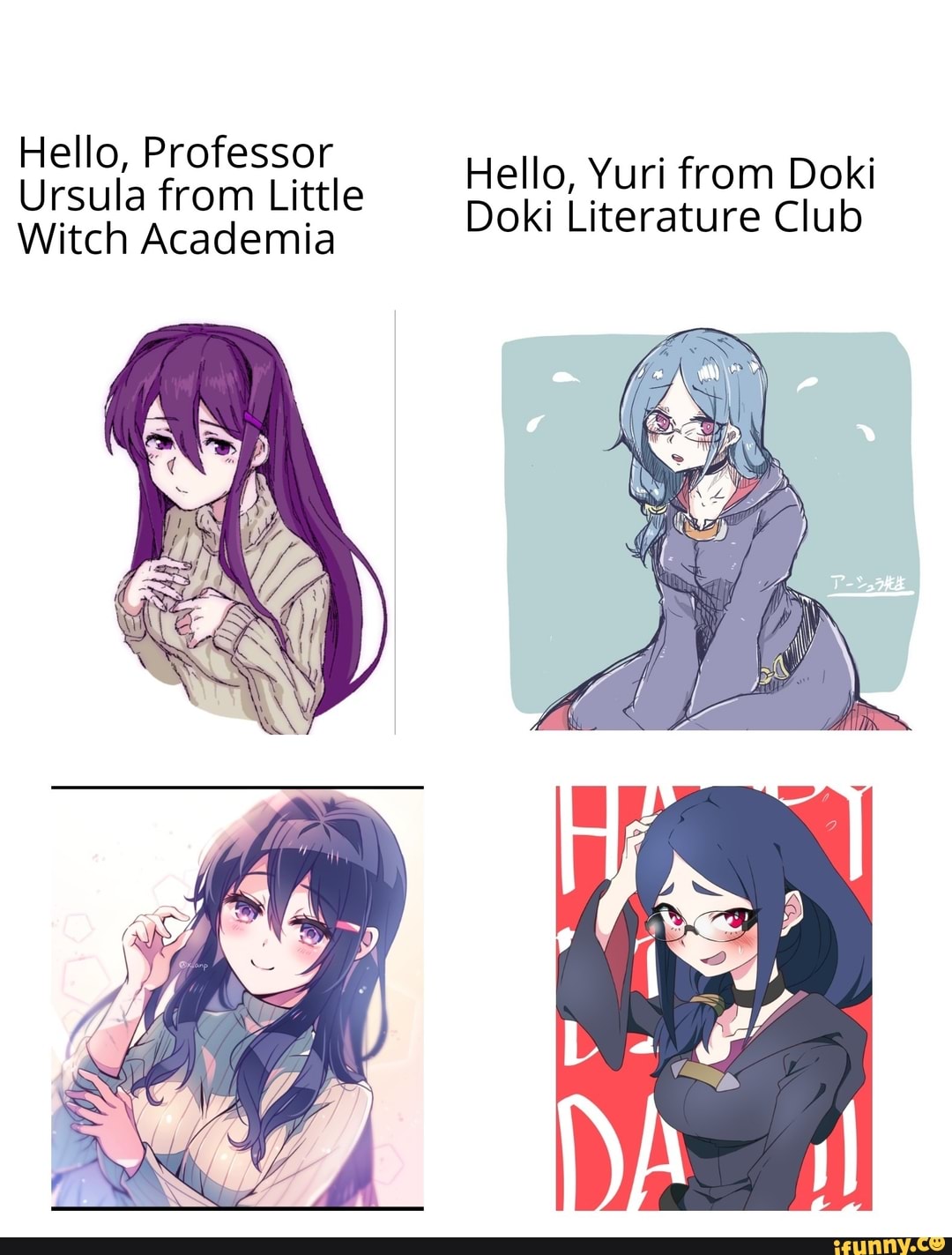 Hello, Professor Ursula from Little Witch Academia Hello, Yuri from ...