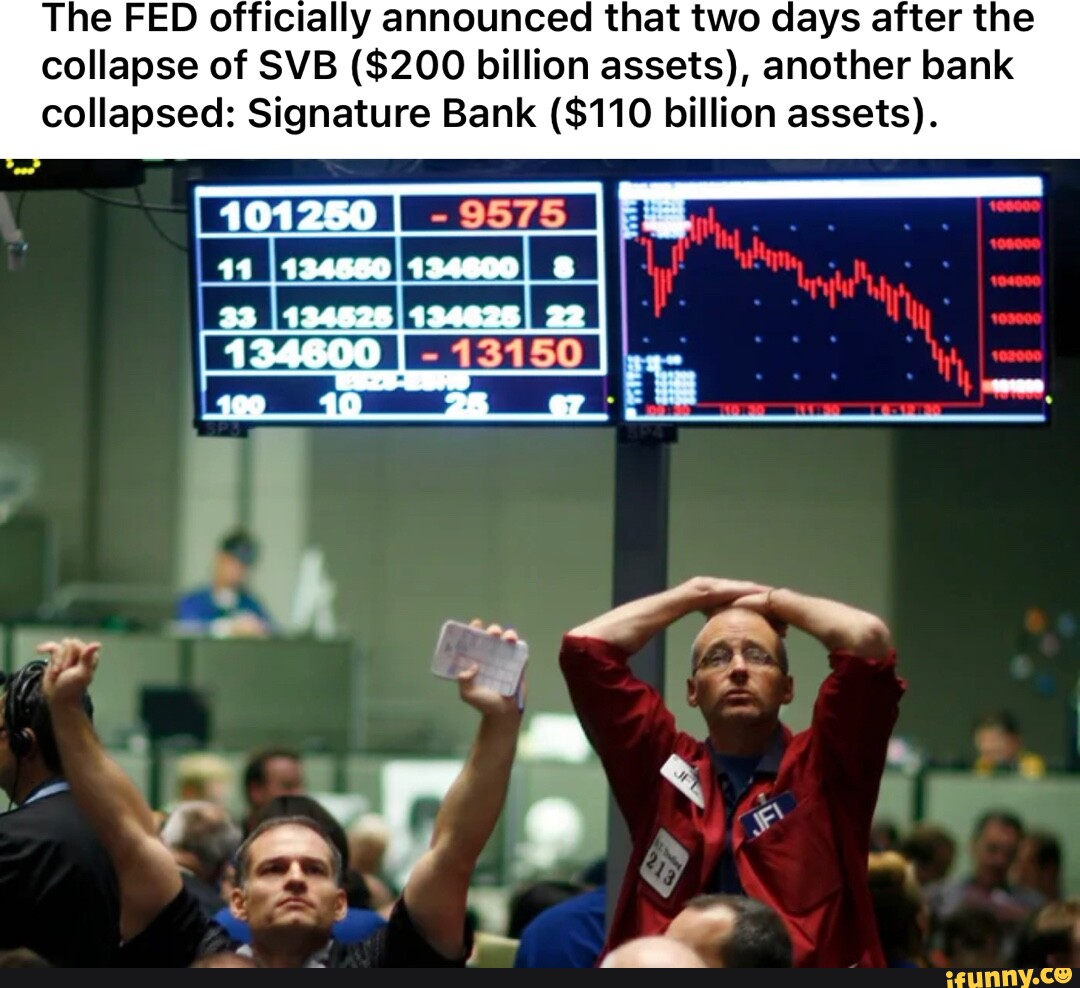 The FED officially announced that two days after the collapse of SVB ...