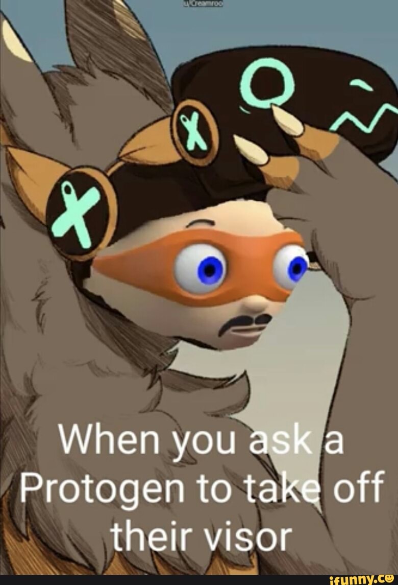 Protogen to ta their visor - iFunny