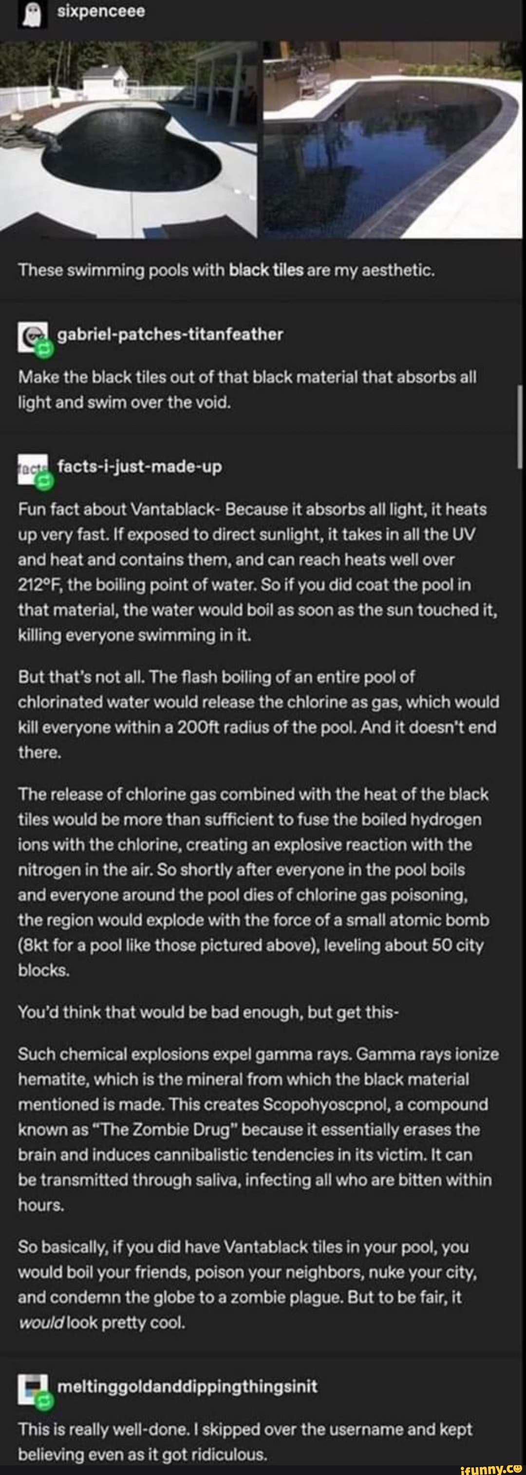 Hd sixpenceee These swimming pools with black tiles are my aesthetic ...