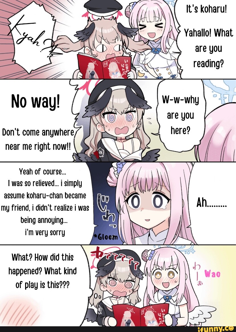 It's koharul Yahallo! What are you reading? No way! are you Don't come ...