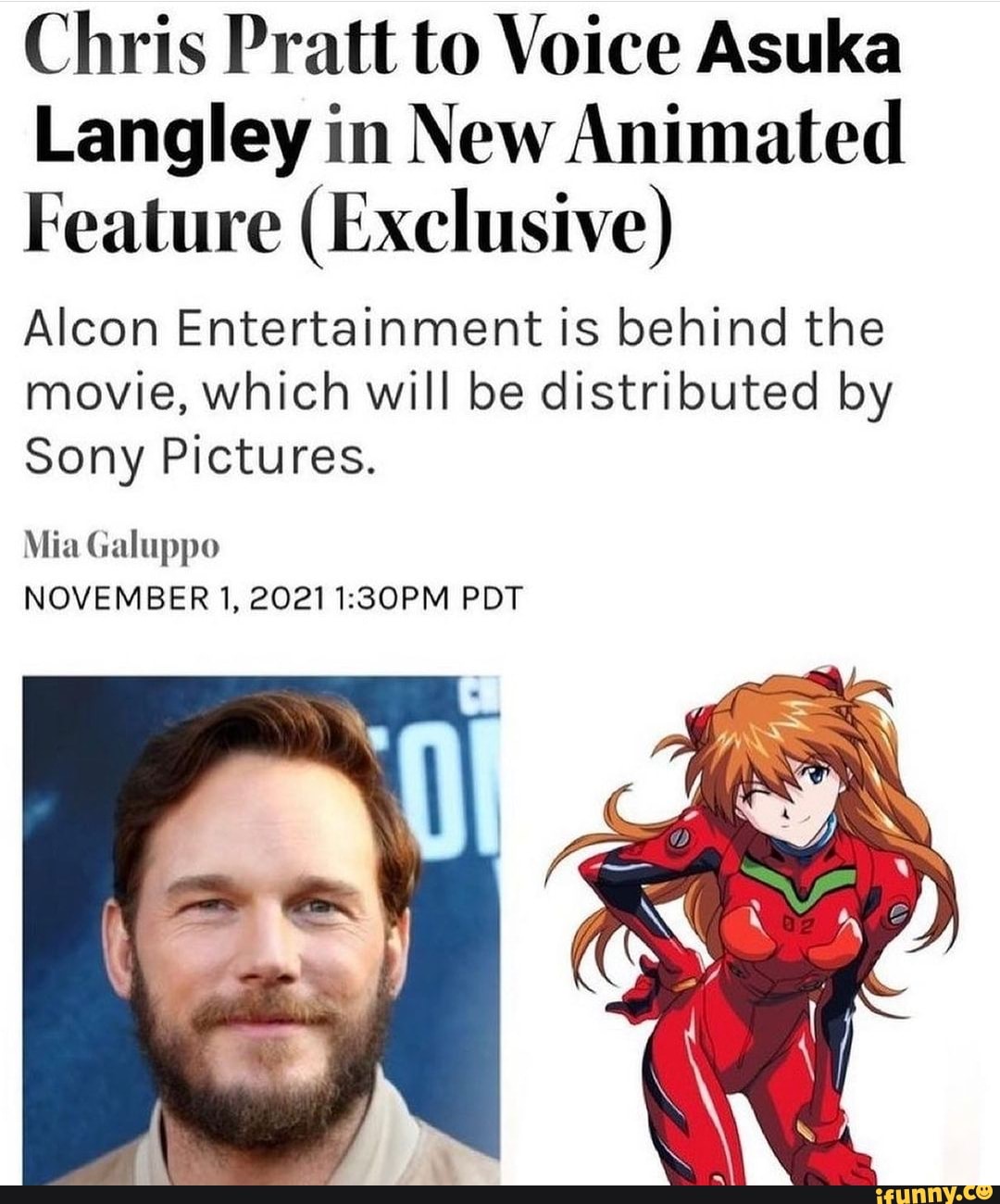 Chris Pratt to Voice Asuka Langley in New Animated Feature (Exclusive ...