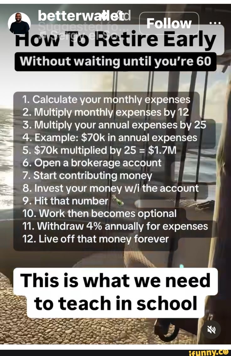 Betterwatletd ew To Retire I Without waiting until you're 60 I 1 ...