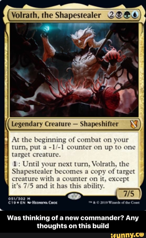 Was thinking of a new commander? Any thoughts on this build - Was ...